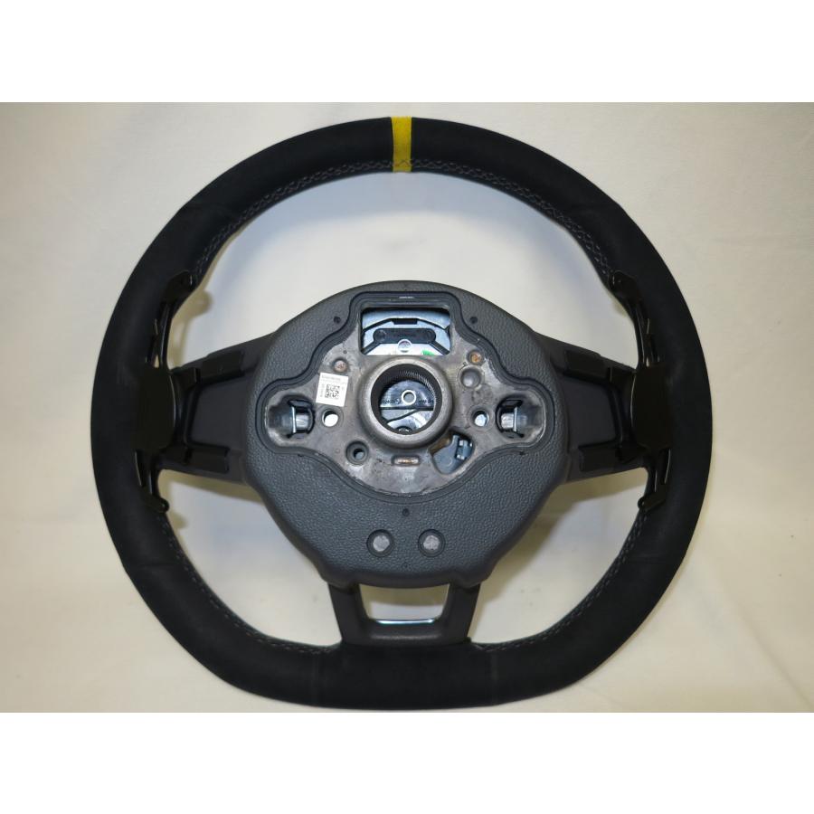 希少 パドル付! ゴルフ7 ゴルフVII GTI DSG アルカンターラ! ステアリング エアバック エアーバック 5G0 880 201 ...