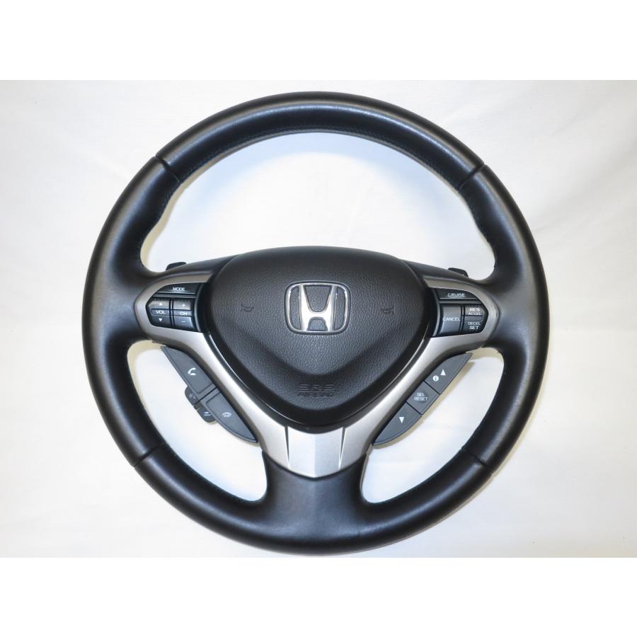 アコード CU1 CU2 純正 革 ステアリング パドル 運転席 エアバック エアーバック カバー mats スイッチ CW1 CW2 管理番号（W-3367） : 松下自動車 ヤフー ...