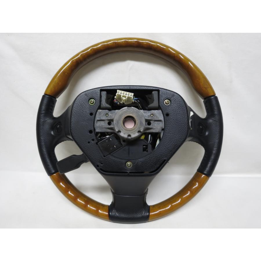 アリスト JZS160 16系 後期 純正 本杢 ウッド ステアリング 運転席 エアバック エアーバック カバー mats スイッチ 管理番号（W-4165） : 松下自動車 ヤフー ...