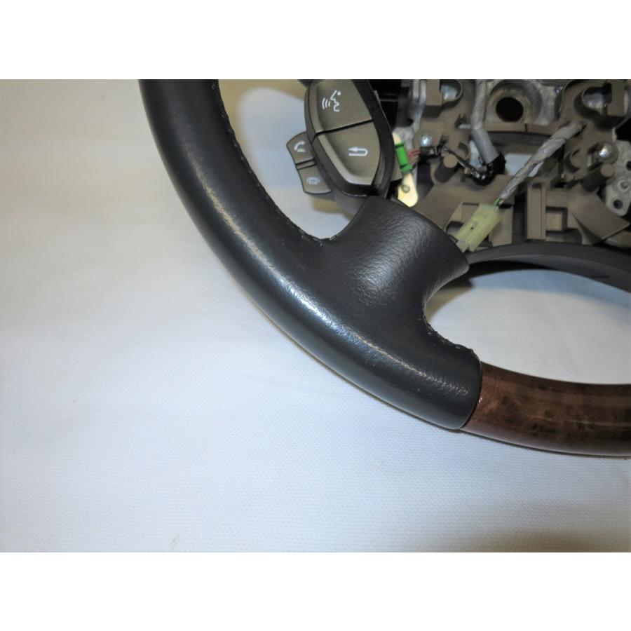 エリシオン RR1 純正 バーチイエロー＋グラファイトブラック ウッド ステアリング ハンドル スイッチ RR2/RR3/RR4 管理番号（W-3461） : a2022-9-15-30 ...