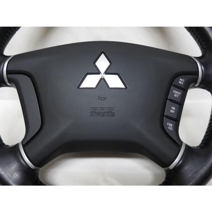 D5 D:5 デリカ CV5W 純正 革 ステアリング 運転席 エアバック エアーバック カバー mats パジェロ V83W V87W V88W 管理番号（W-4163） : 松下自動車 ...