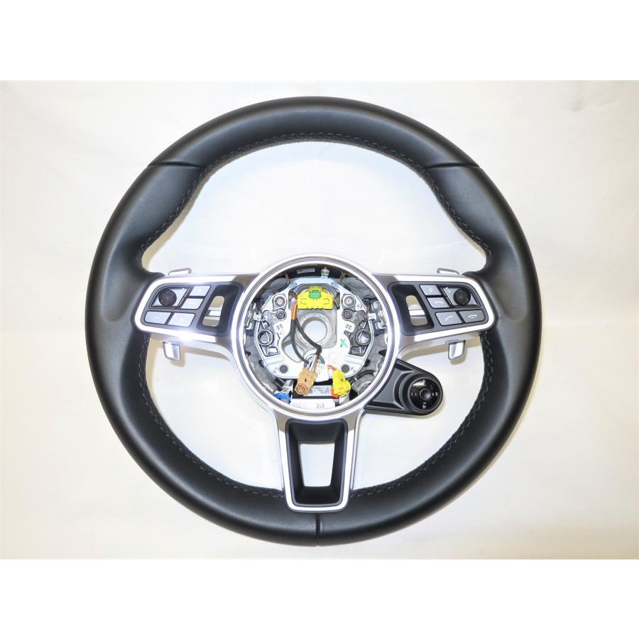 新同! パナメーラ 971 純正 革 ステアリング ハンドル スイッチ 991 911 95B 958 982 718 ケイマン ボクスター 管理番号（W-4237） : 松下自動車 ヤフー ...