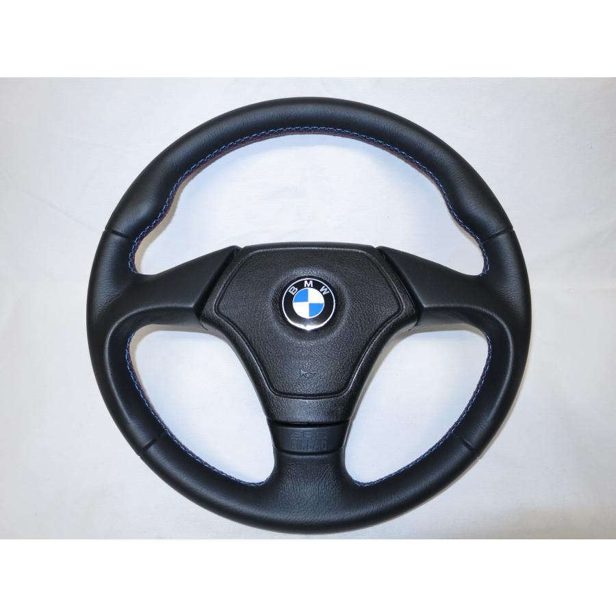 希少! E46 Mスポーツ BMW 革 ステアリング ハンドル カスタム品!! エアバック エアーバック 33109576702T 管理番号（W-4478）インフレーター無し : 松下自動車 ...