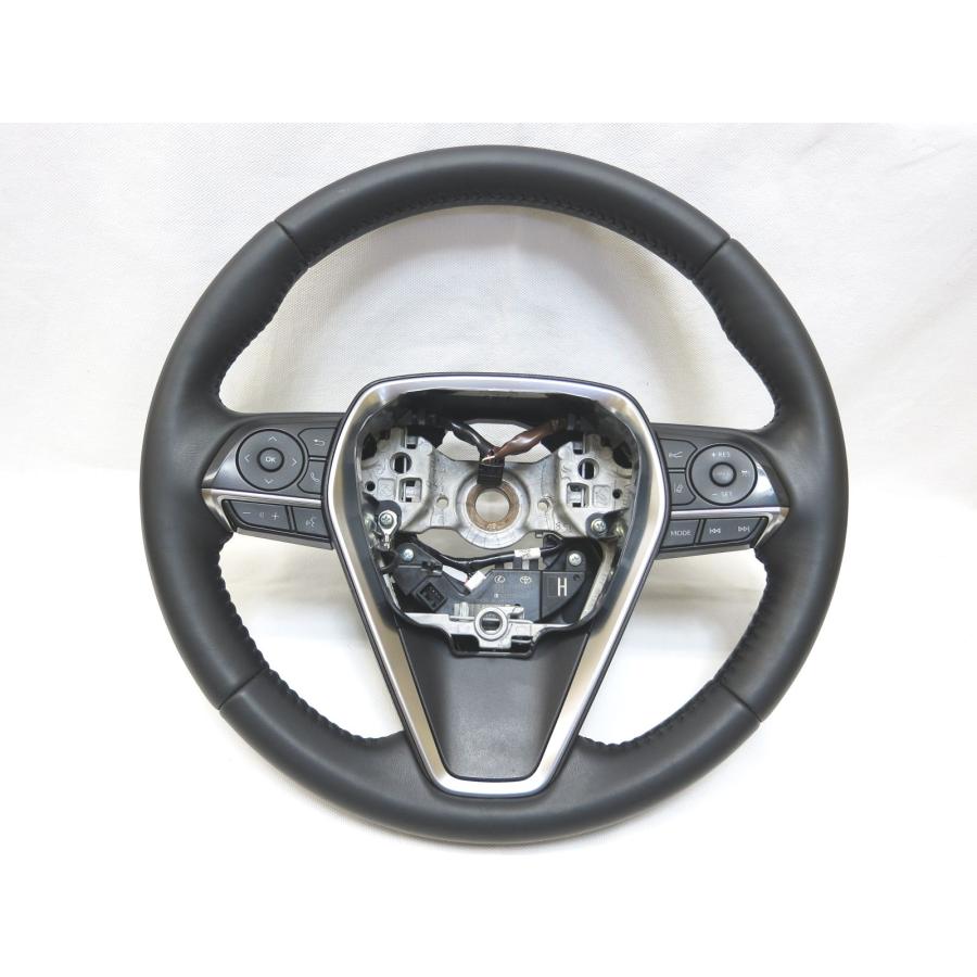 希少ヒーター付! クラウン GエグゼクティブAZSH21 純正 革 ステアリング ハンドル AZSH20 AZSH21 ARS220 GWS224 220 管理番号（W-5162） : 松下 ...