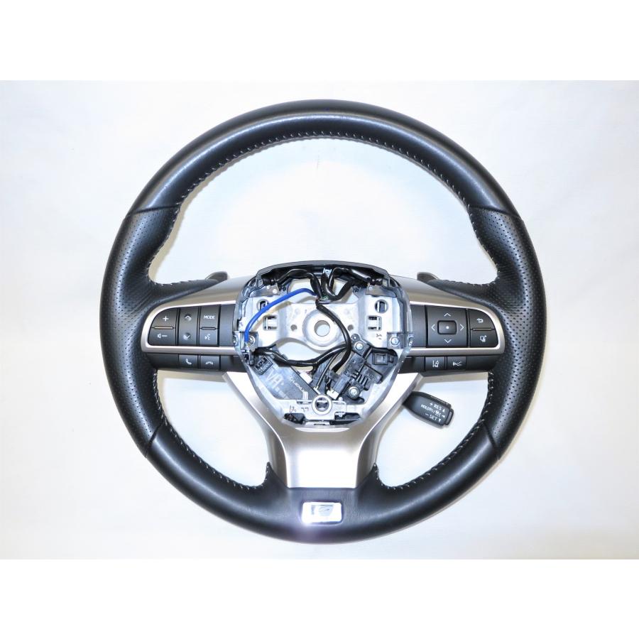 美品! GS (10系:後期) ARL10 Fスポーツ 純正 革 ステアリング ハンドル ヒーター LX (200系:後期)/RX (20系:前期) 管理番号（W-4026） : 松下自動車 ...