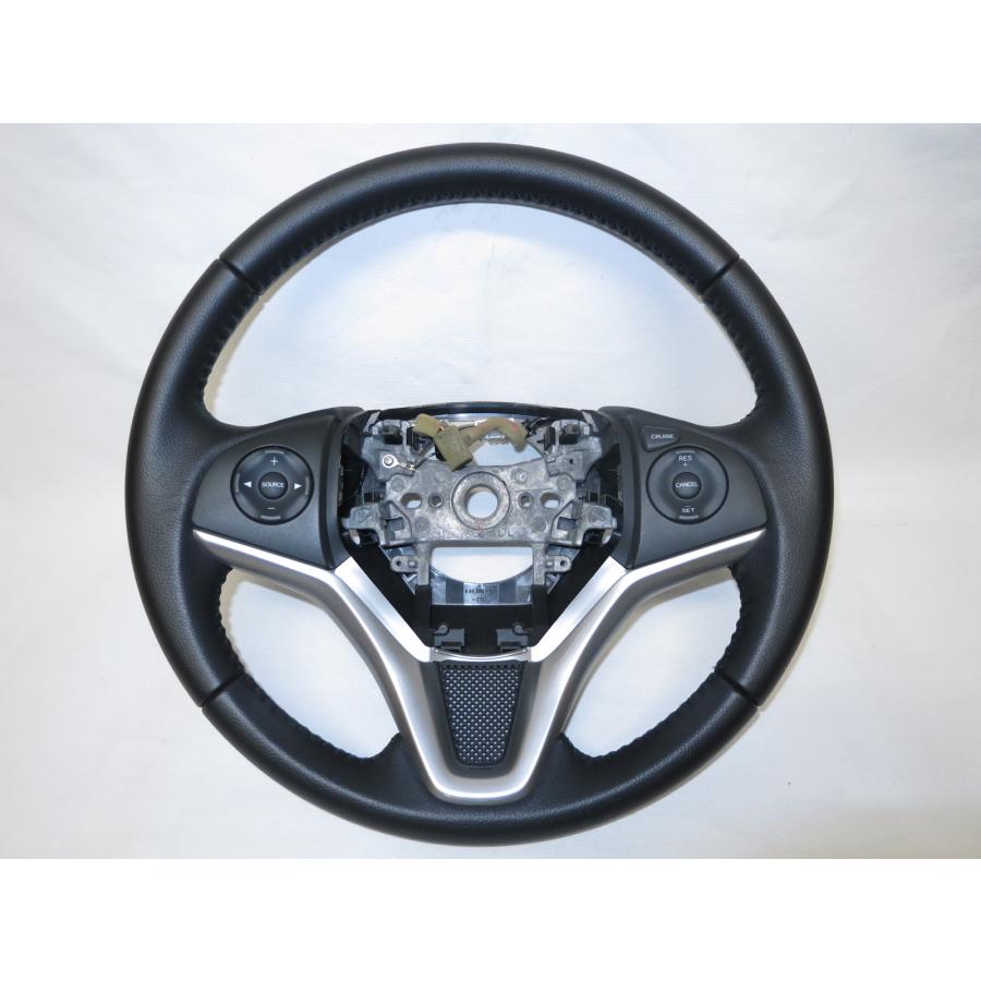 新同! フィット GK5 純正 革 ステアリング ハンドル スイッチ GK3 GK4 GK6 GK7 GP6 ヴェゼル GM4 GM5 GK GP 管理番号（W-4607） : 松下自動車 ...