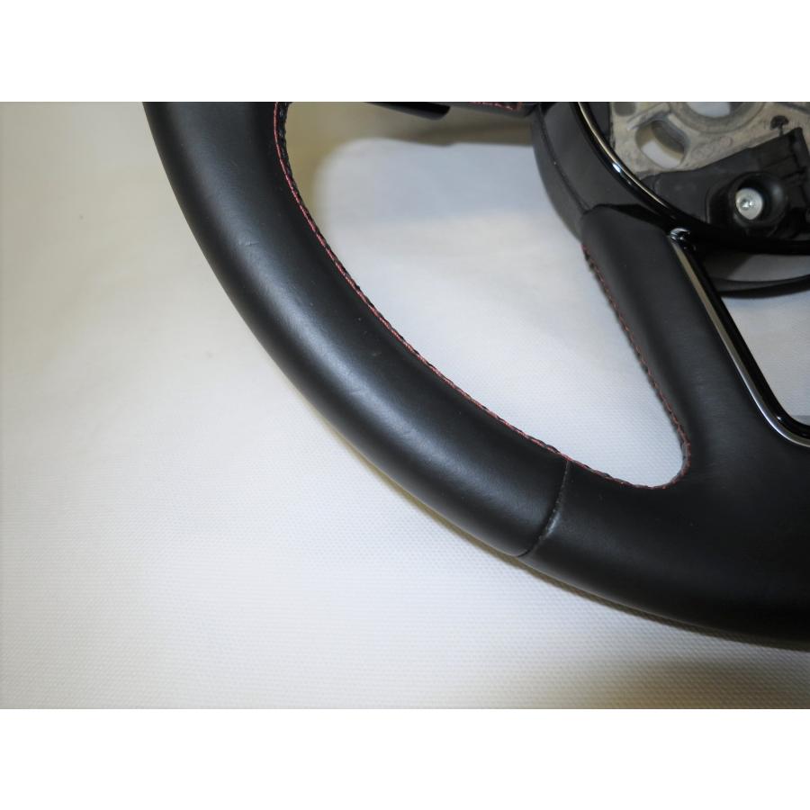 希少Sライン! ダブルステッチ! Q2 アウディ 純正 革 ステアリング ハンドル スイッチ8W0 419091 A3 8V A4 8W A5 F5管理番号（W-4088） :a2023-3 ...