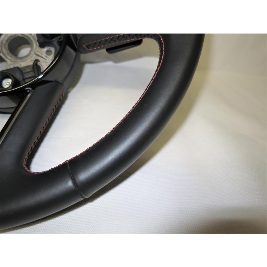 希少Sライン! ダブルステッチ! Q2 アウディ 純正 革 ステアリング ハンドル スイッチ8W0 419091 A3 8V A4 8W A5 F5管理番号（W-4088） :a2023-3 ...