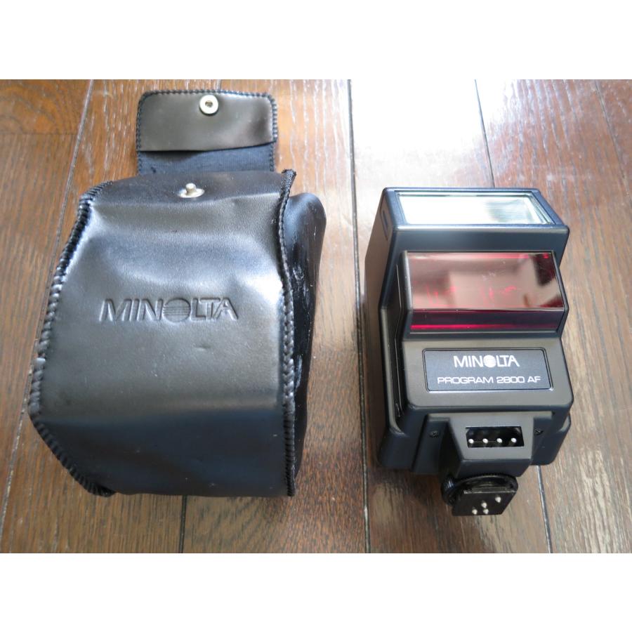 MINOLTA ミノルタ PROGRAM 2800AF ストロボ ケース付き 動作未確認 : 松下自動車 ヤフーショッピング店 - 通販 - Yahoo!ショッピング