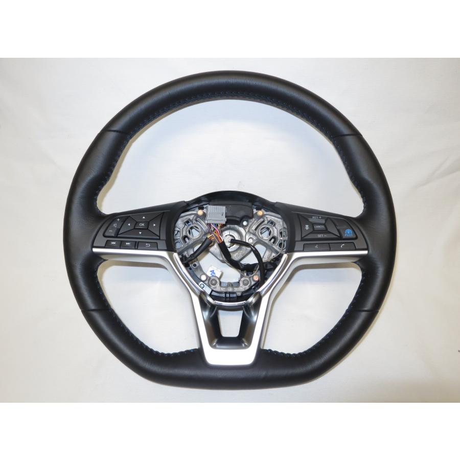 新同! ヒーター&LDW 振動モーター付! リーフ ZE1 純正 革 ステアリング ハンドル スイッチ 48430-5SK9A 管理番号（W-CVII03） : 松下自動車 ヤフーショッピング ...