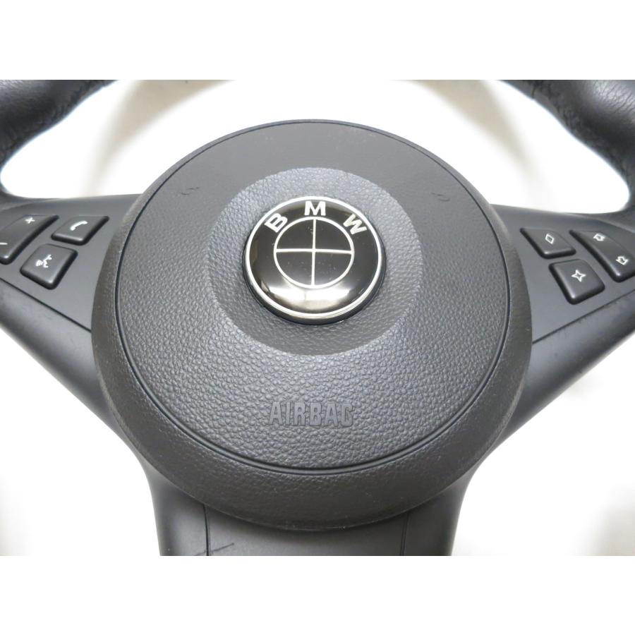 E60 5シリーズ BMW Mスポーツ 純正 革 ステアリング エアバック エアーバック 33677298902K 607384400 E61 E62 E63 管理番号（W-4857 ...