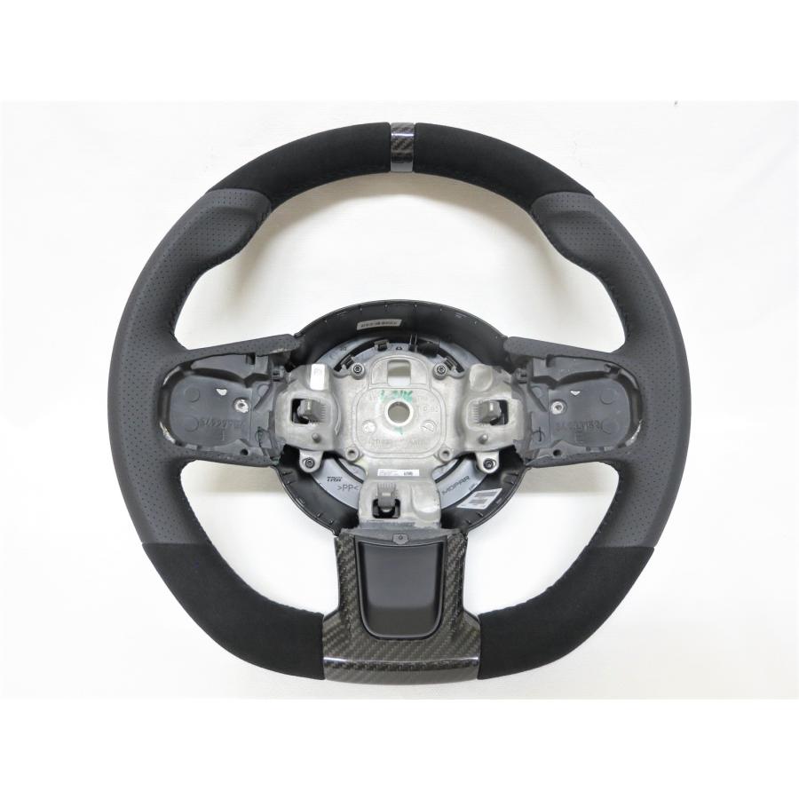 新同! FIATアバルト595コンペティツィオーネ アルカンターラ カーボンインサート 純正 革 ステアリング (パドル車) 管理番号（W-4888） :a2023-8-20-4:松下自動車 ...