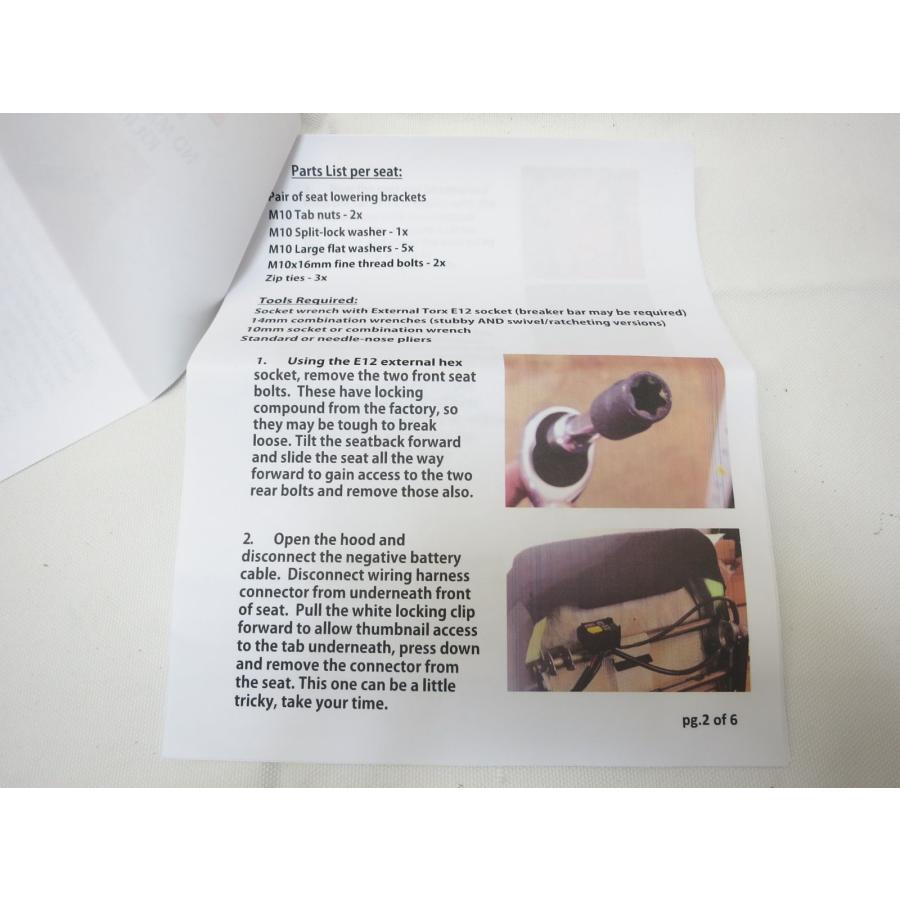 新品! Paco Motorsports シートレール ロードスター ND系 ND5RC NDERC 純正シート ローポジション化キット 助手席側 MX-5 Miata : a2024-1 ...