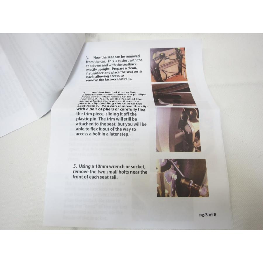 新品! Paco Motorsports シートレール ロードスター ND系 ND5RC NDERC 純正シート ローポジション化キット 助手席側 MX-5 Miata : a2024-1 ...