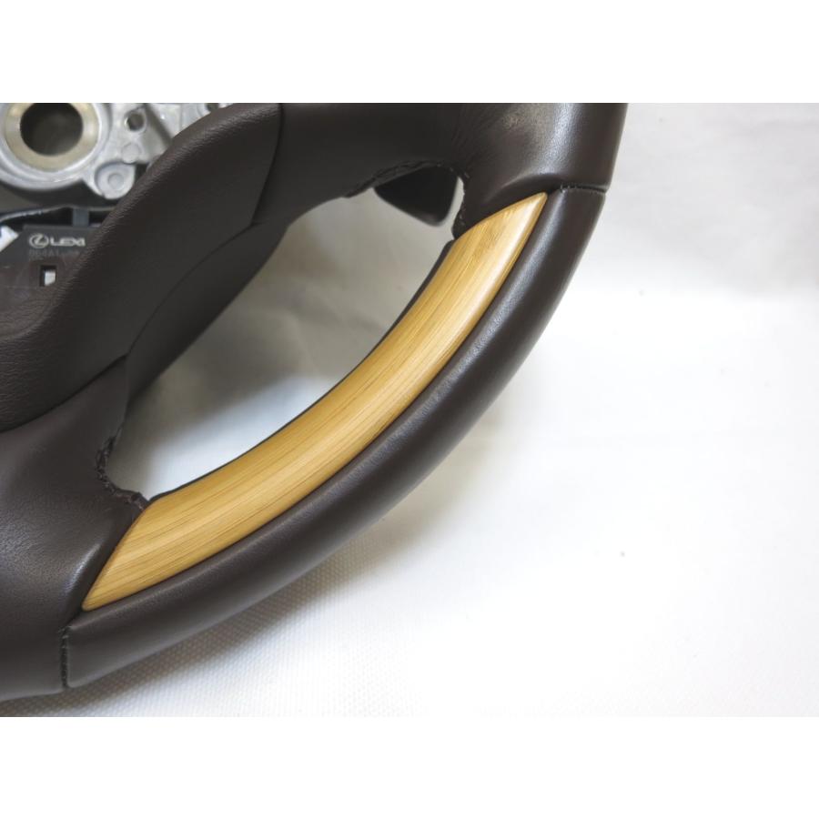 美品!バンブー! ES300h AXZH10 レクサス 純正 ウッド ステアリング ハンドル ヒーター&バイブ付! 45100-33A32-E2 管理番号（W-5261） : 松下自動車 ...