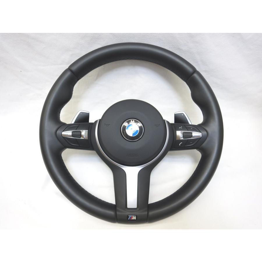 美品! F30 Mスポーツ 純正 革 ステアリング 運転席 エアバック カバー mats 32 30 7 848 338 ...