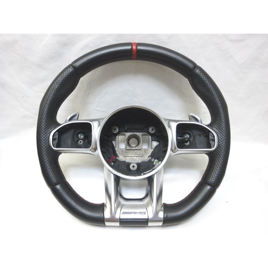 美品! G63 エディション1 AMG ベンツ 純正 革 ステアリング ハンドルA0050051399 W222 A45 C63 E63 W257 W213 W238管理番号（W-5880 ...