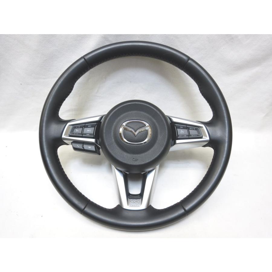 ロードスター ND 純正 革 ステアリング ハンドル 運転席 カバー mats N244 32 980 N243 57 K00 管理番号（W-6020） : a2024-11-30-17 ...