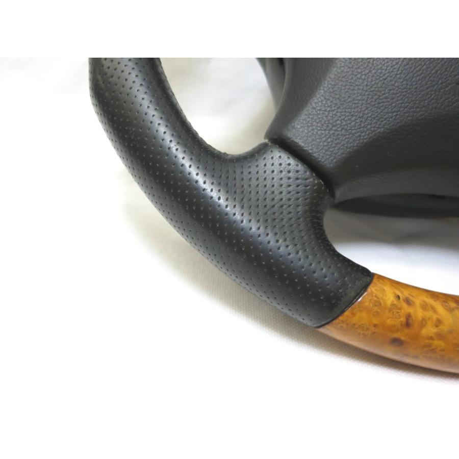 モモmomo日産純正OPウッド ステアリング エアバック エアーバック ステージアM35 エルグランドE51 スカイラインV35 管理番号（W-SIII08）インフレーター無し :a2024 ...