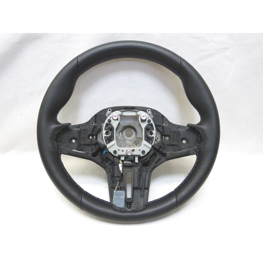 新同! Mステッチ! F97 X3M BMW 純正 革 ステアリング ハンドル G01 G11 G30 X5M X4M F90 管理番号（W-5474） : a2024-5-11-13 ...