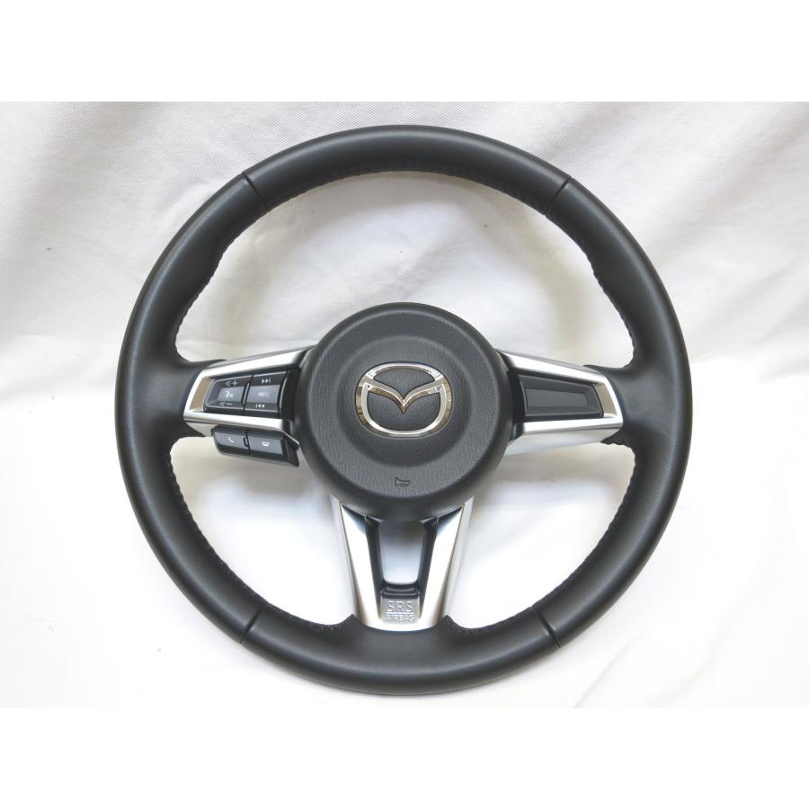 ロードスター ND5RC 純正 革 ステアリング 運転席 エアバック エアーバック カバー mats N244 32 980 N243 57 K00 管理番号（W-5639） : 松下自動車 ...