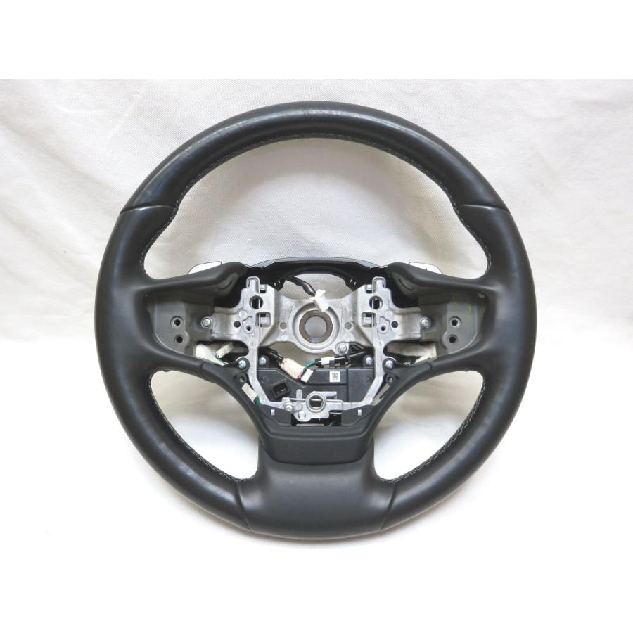 LS500h レクサス GVF50 GVF55 VXFA50 VXFA55 純正 革 ステアリング ハンドル パドル バイブ ヒーター 上面擦れ多い 管理番号（W-5848） : 松下自動車 ...