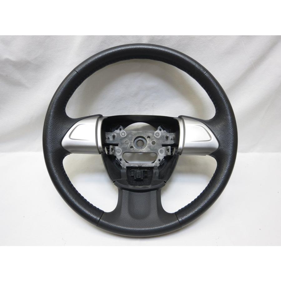 美品! ライフ JC1 JC2 ディーバ DIVA 後期 純正 革 ステアリング ハンドル mats+B ブルーステッチ 管理番号（W-6154） : 松下自動車 ヤフーショッピング店 ...