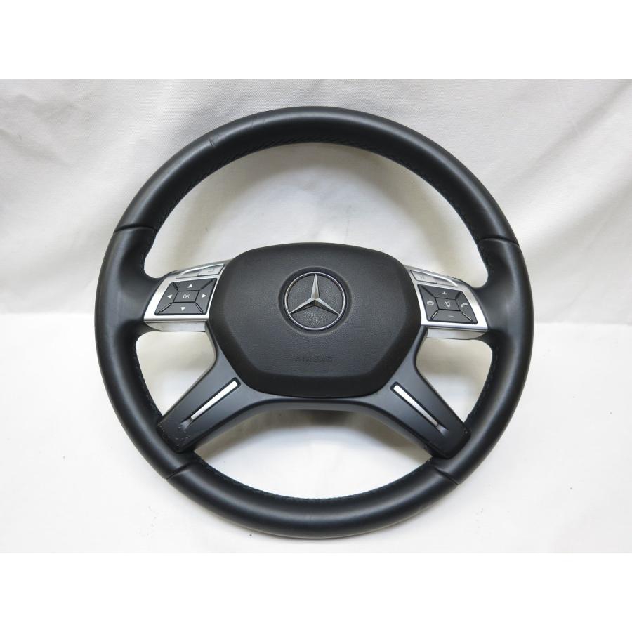 W204 Cクラス 後期 ベンツ 純正 革 ステアリング ハンドル エアバック エアーバック A246 460 1503 9E38 管理番号（W-6158）インフレーター無し : 松下自動車 ...
