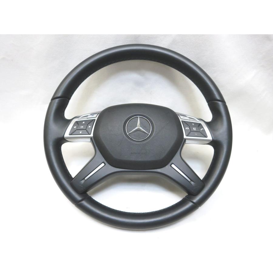 W204 後期 ベンツ 純正 革 ステアリング ハンドル エアバック エアーバック カバー A246 460 52 03 9E38 2468603102 管理番号（W-6440） : 松下 ...