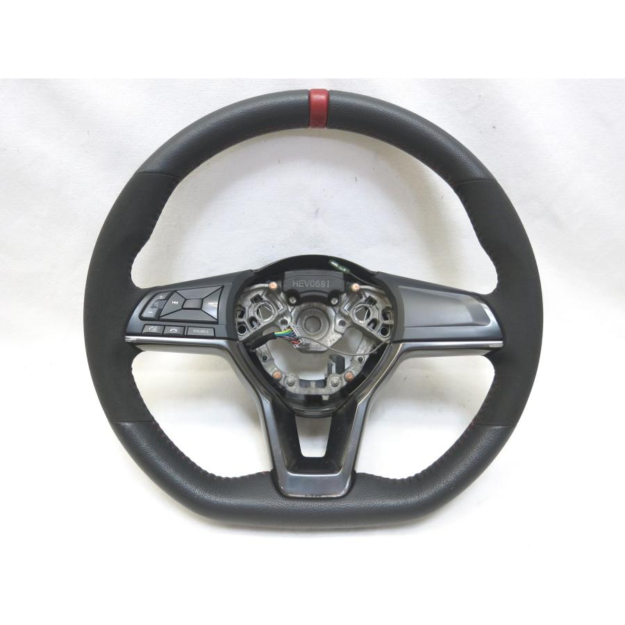 希少! ノート NISMO ニスモ E12 HE12 e-POWER 後期 純正 ステアリング ハンドル 革 アルカンターラ レッドステッチ 管理番号（W-6539） : 松下自動車 ヤフー ...