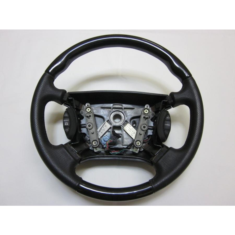 ジャガー XJ X308 XJR XJ8 XJ6 パンチング レザー！ 黒木！ ウッド ステアリング ハンドル 管理番号（X-4835） : a2287 : 松下自動車 ヤフーショッピング店 ...