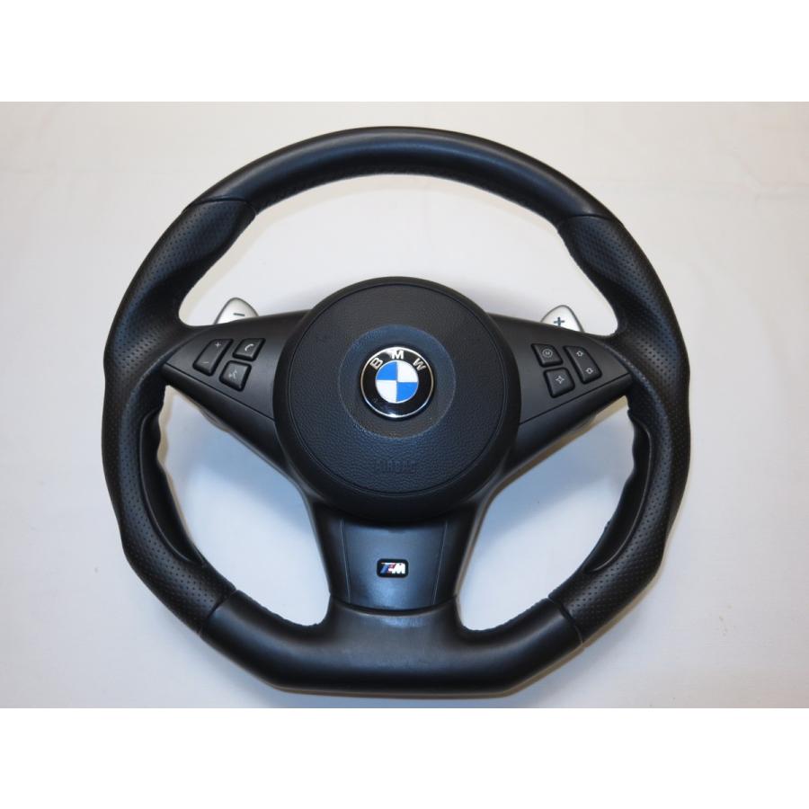 VICTOR!? E60 BMW E61 E62 E63 革 ステアリング ハンドル エアバック エアーバック パドル付き！ 管理番号（W-518）インフレーター無し : a2695 : 松下 ...
