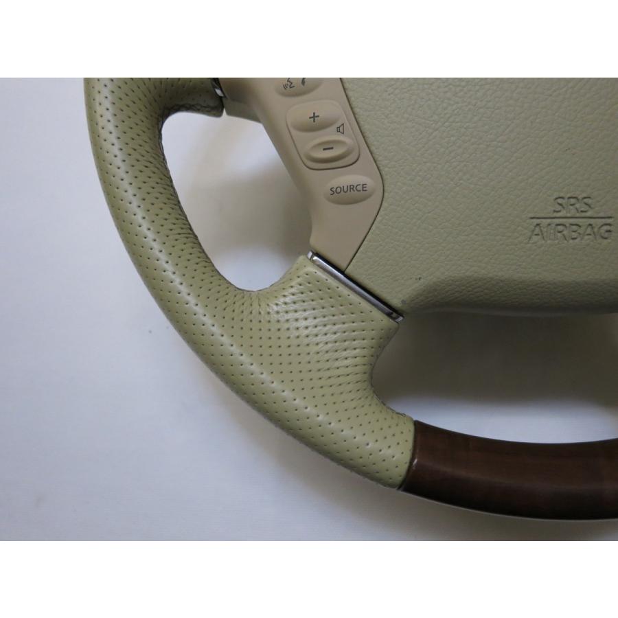 フーガ Y50 セレナ C25 エルグランド E51 純正 ウッド コンビ ステアリング ハンドル エアバック エアーバック 管理番号（Q-8354）インフレーター無し : 松下自動車 ヤフー ...