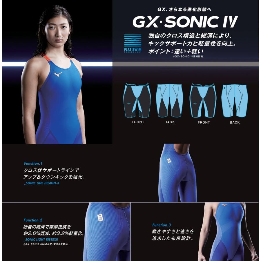 送料無料 ミズノ 競泳水着 レディース ジュニア FINA承認 GX・SONIC IV ST ハーフスーツ N2MG9201 スイムウエア :N2MG9201:マツダスポーツ - 通販 ...