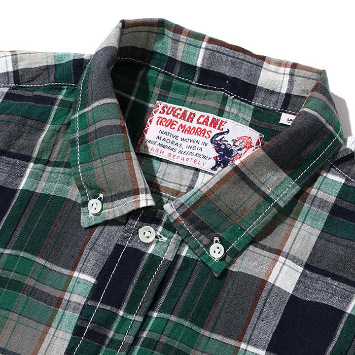 SUGAR CANE Sugar Cane INDIA MADRAS CHECK BUTTON DOWN SHIRT No.SC29000 : マウナケアギャラリーズ - 通販 - Yahoo ...