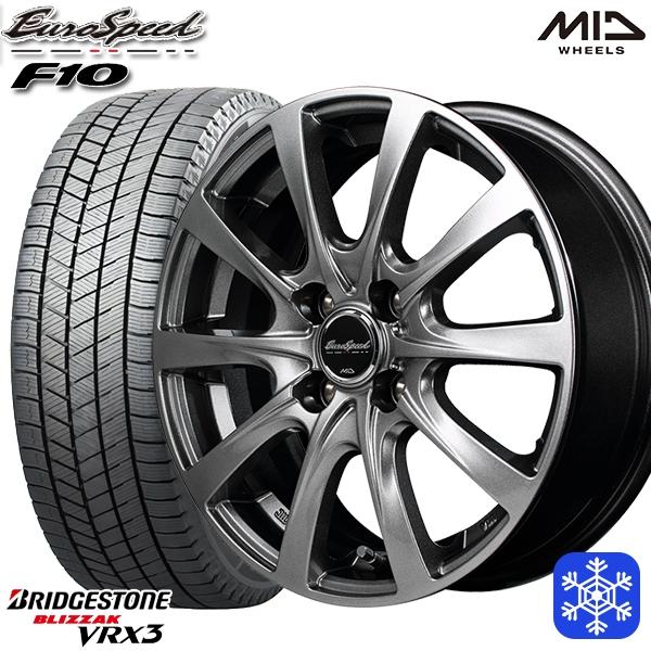 ブリザック 165/65R15インチ ブリヂストン VRX3 4H100 スタッドレスタイヤホイール4本セット MID ユーロスピード F10 : エムオートギャラリー新横浜店 - 通販 ...