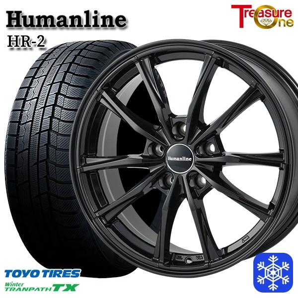 225/60R17インチ TOYO トーヨー ウィンター トランパス TX 5H114.3 スタッドレスタイヤホイール4本セット ヒューマンライン HR02 BK : hr02b-1770 ...