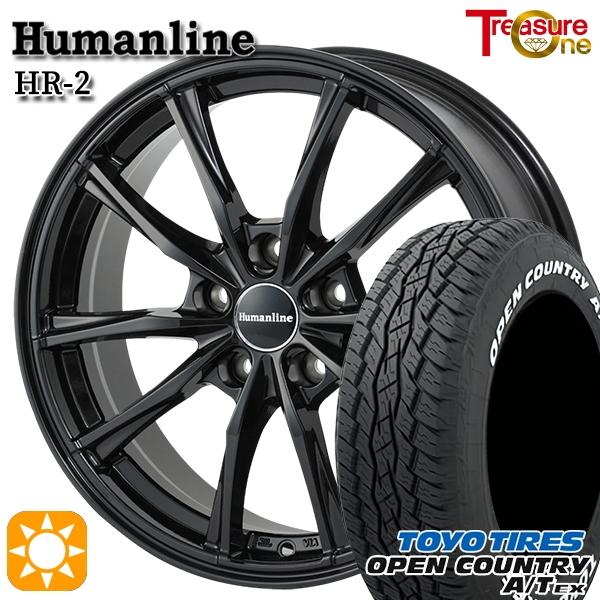 OPEN COUNTRY サマータイヤ ホイール4本セット 235/60R18インチ 5H114 ヒューマンライン HR02 BK トーヨー オープンカントリー A/T EX : エムオート ...
