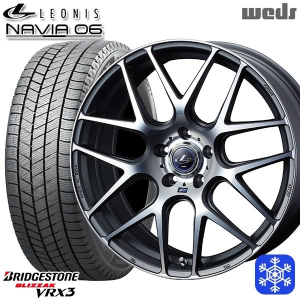 ブリザック 235/60R18インチ ブリヂストン VRX3 5H114.3 スタッドレスタイヤホイール4本セット ウェッズ レオニス ナヴィア06 MGMC : エムオートギャラリー新横浜店 ...