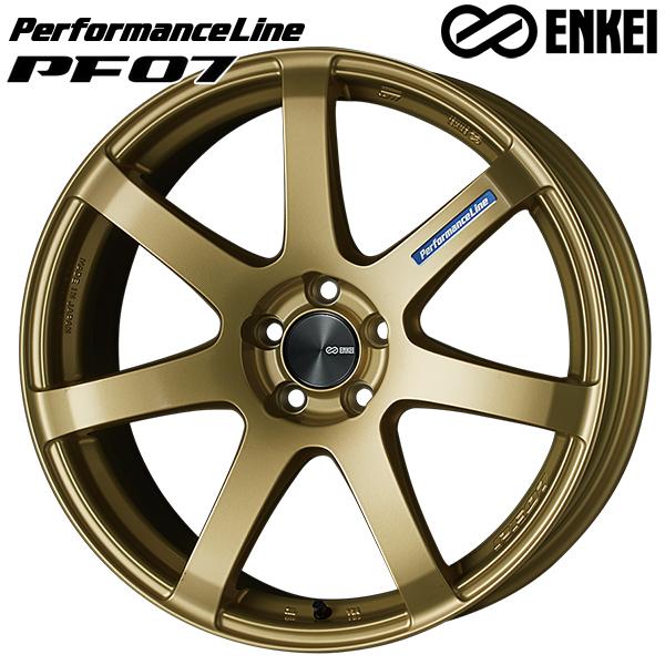 ENKEI エンケイ パフォーマンスライン PF07 18インチ 7.5J 5H100 +48 ゴールド アルミホイール単品 4本セット 送料無料 : エムオートギャラリー新横浜店 - 通販 ...