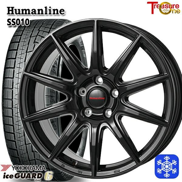 iceGUARD 195/60R16インチ ヨコハマ アイスガード IG60 5H100 スタッドレスタイヤホイール4本セット ヒューマンライン SS010 BK : エムオートギャラリー ...
