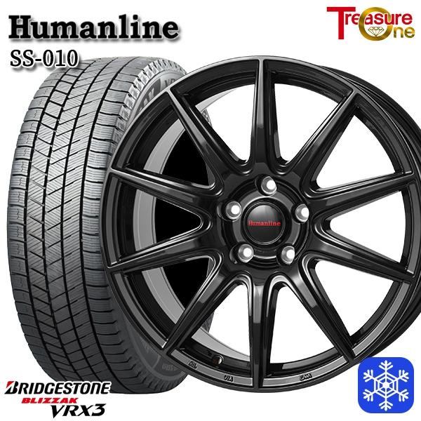 ブリザック 235/60R18インチ ブリヂストン VRX3 5H114.3 スタッドレスタイヤホイール4本セット ヒューマンライン SS010 BK : エムオートギャラリー新横浜店 ...
