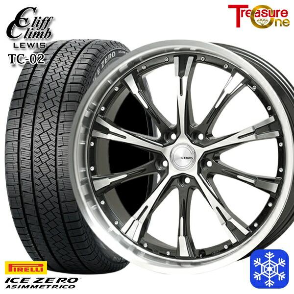 PIRELLI 215/50R17インチ ピレリ アイスゼロアシンメトリコ 5H114.3 スタッドレスタイヤホイール4本セット クリフ ...