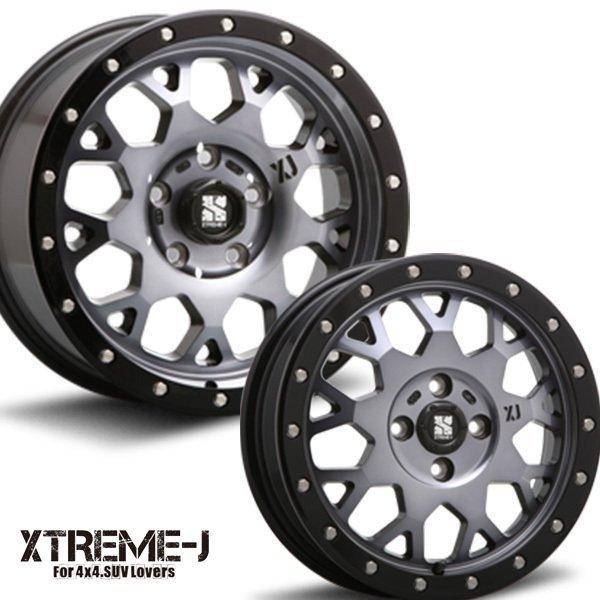 MLJ デリカD5等 エクストリームJ XJ04 グロスブラックマシーン/スモーククリア 16インチ 7.0J 5H114.3 +35 アルミホイール単品 4本セット 1台分 : エムオート ...