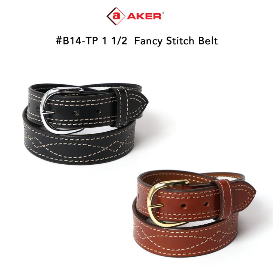 エイカー AKER ベルト メンズ 幅37mm B14 TP BP 本革 1-1/2 エイカー AKER ベルト メンズ 幅37mm B14 TP BP 本革 1-1/2