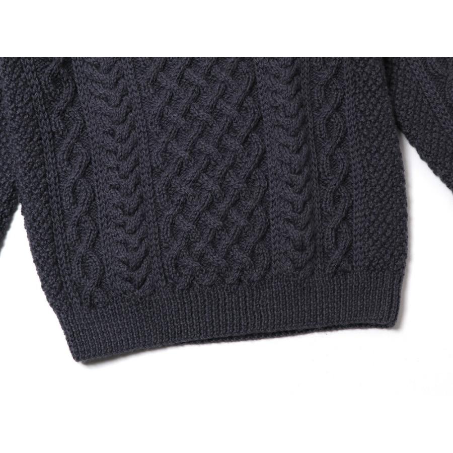 INVERALLAN インバーアラン 1A ハンドニット ウール クルー INVERALLAN インバーアラン 1A ハンドニット ウール クルー