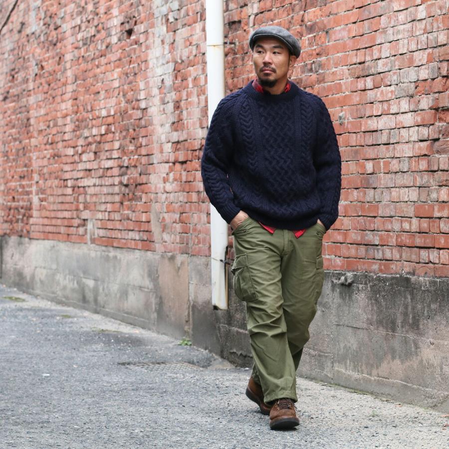 INVERALLAN インバーアラン 1A ハンドニット ウール クルー INVERALLAN インバーアラン 1A ハンドニット ウール クルー