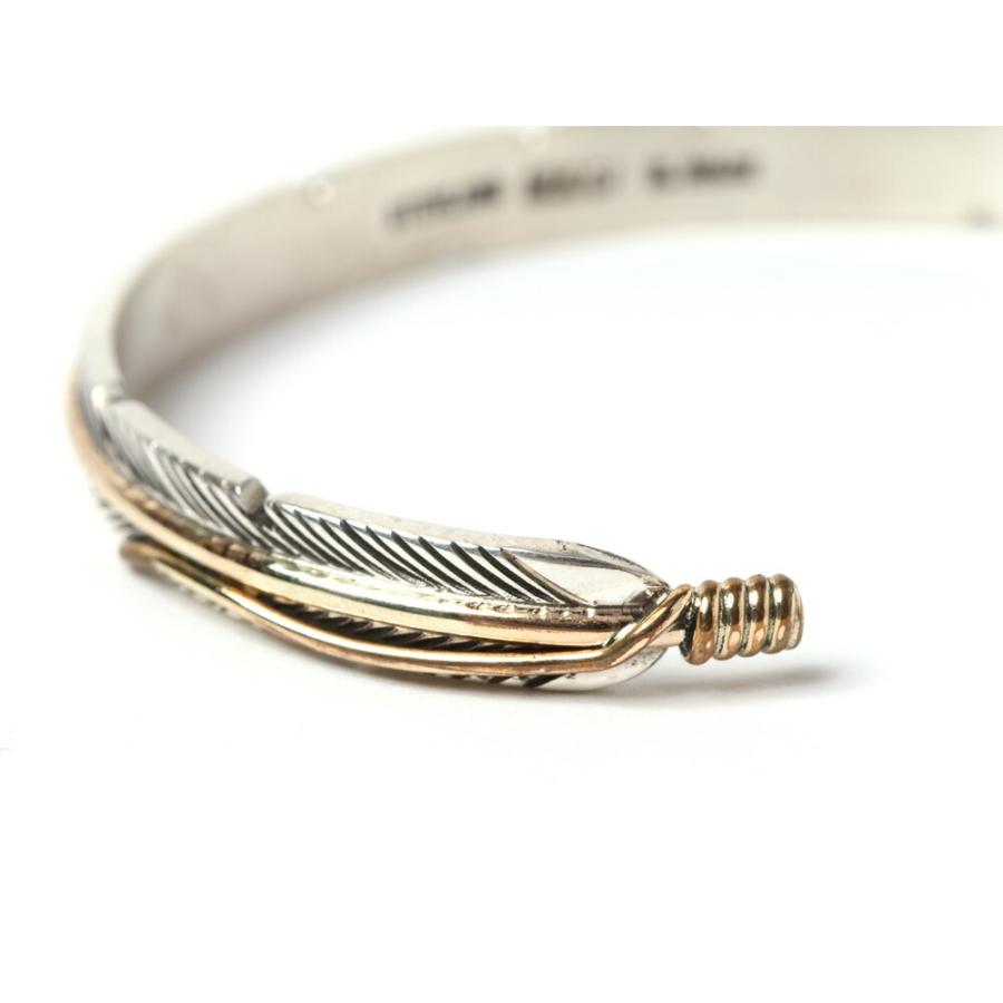 NAVAJO Harvey Mace ハービー ・メイス Feather Bangle フェザーバングル ナバホ族 Navajo インディアンジュエリー 羽 バングル シルバー ...