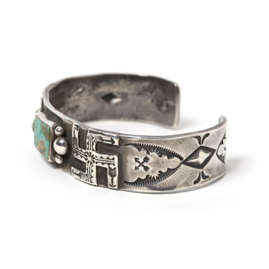 Jerry Faires（ジェリー フェアーズ） ターコイズ × スワスティカ バングル 【Non Native】#NB001 インディアン ...