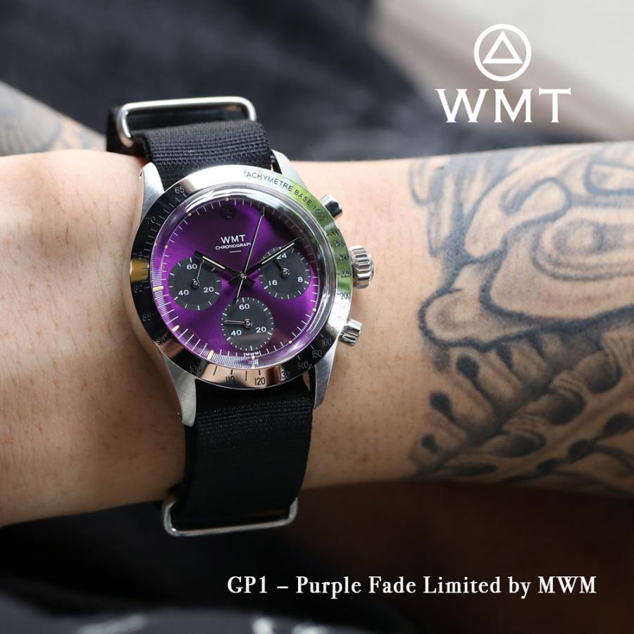WMT ダブルエムティー WMT WATCH GP1 - Purple Fade Limited by MWM ウォッチ 時計 腕時計 メンズ腕時計 パープル 紫 クロノグラフ 別注 限定 ...